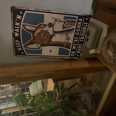 Vintage Style Warning Funny Metal Tin Sign for Garage Decor Beware of ...