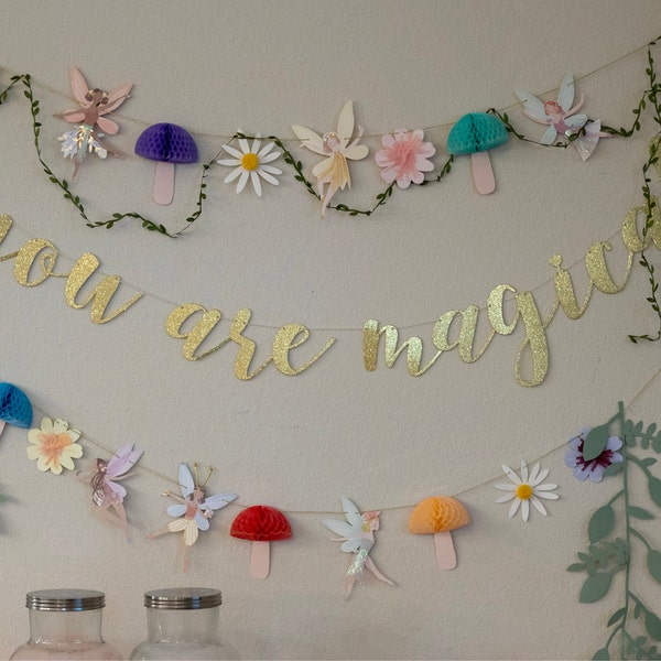 You Are Magical Banner, Unicorn Theme Banner, Magical Party, Fairytale ...