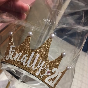 21 Birthday, Woman Birthday Crown,birthday Custom Crown,birthday Crown ...
