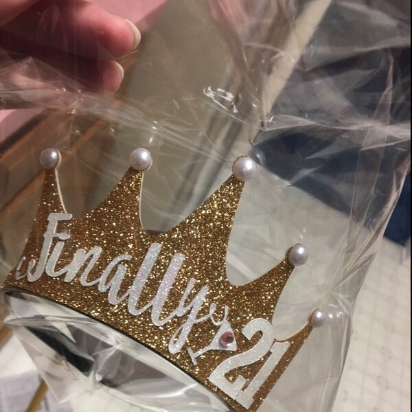 21 Birthday, Woman Birthday Crown,birthday Custom Crown,birthday Crown ...