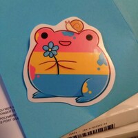 Pride Frog Charity Stickers LGBTQ Flag Frog Gay Pride Sticker Decal ...
