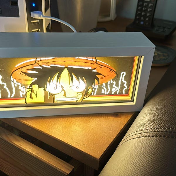 Anime Light Box 3D One Punch Man Anime Desk Lamp Anime RGB Night Light ...