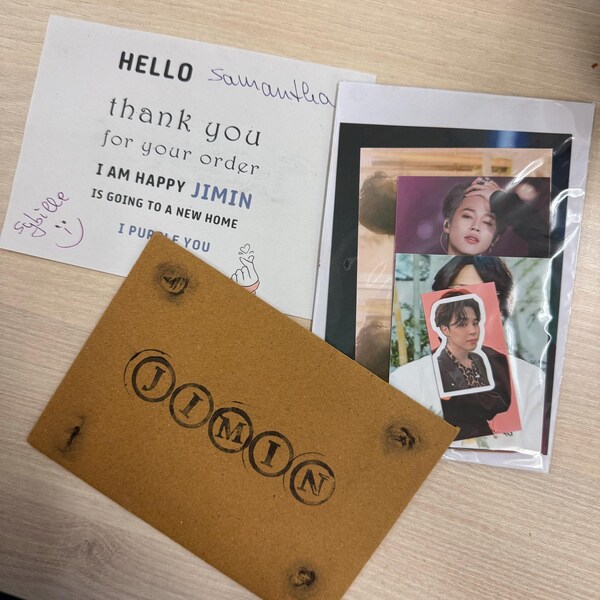 BTS Jimin Bookmark - Etsy