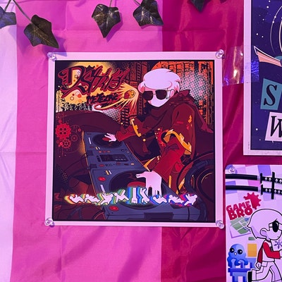 Homestuck Print Dave Strider Dstri's Meteroic Mixtape Y2K 2000s Graphic ...