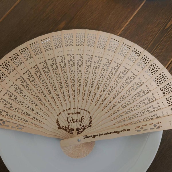 In Loving Memory/custom Memorial Fan Favors/funeral Fan Gift/church ...