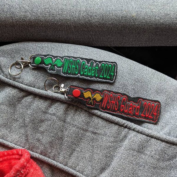 Personalized Color Guard Keychain, Marching Band Color Guard Captain ...