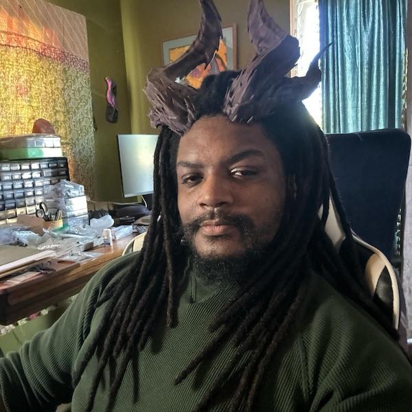 Devil Raphael Haarlep Incubus Horns Hand Painted Cosplay Replica Baldur ...