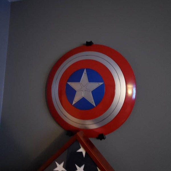 Captain America Shield Wall Mount - Carbon Fibre - Etsy