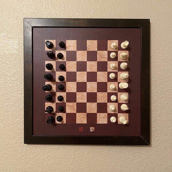 Magnetic Wall Mounted Chess Set: Unique Statement Piece - Etsy