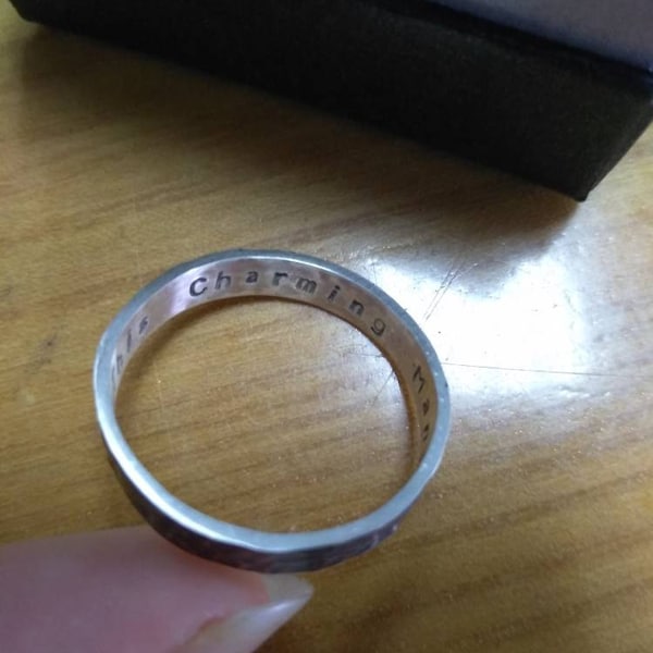 Hidden Message Ring - Sterling Silver Ring - Etsy