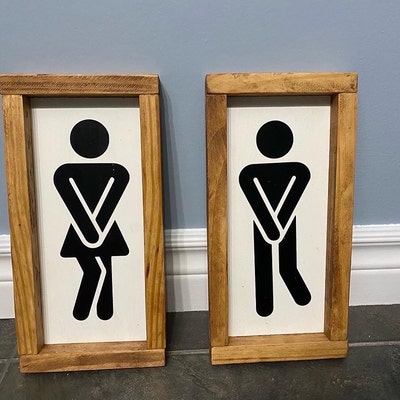 Restroom Sign Svg, Bathroom Sign Svg, Vector Cut File for Cricut ...