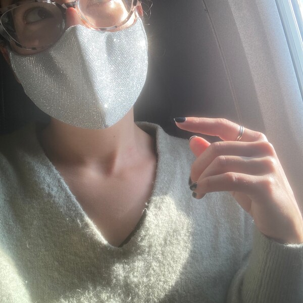 Luxury Silver Adjustable Mask for Women Wedding Formal Event Club Party ...