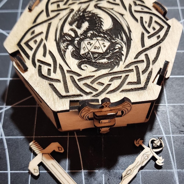 Hexagon Dice Box Digital Files, Laser Cut 3mm or 5mm, DXF SVG - Etsy