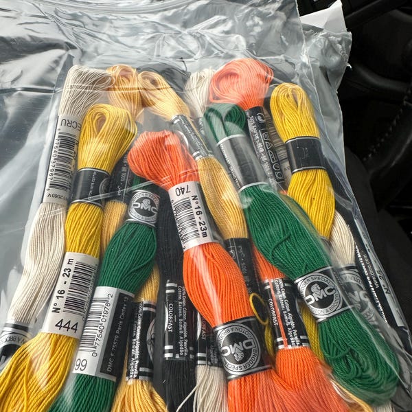 DMC Floche - Colors 739-5200, White, Ecru - Etsy