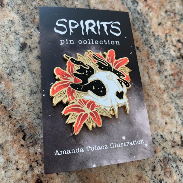 Ram Skull Enamel Pin - “ Imbris” Skull Pin, Ram Pin, Ram Enamel Pin ...