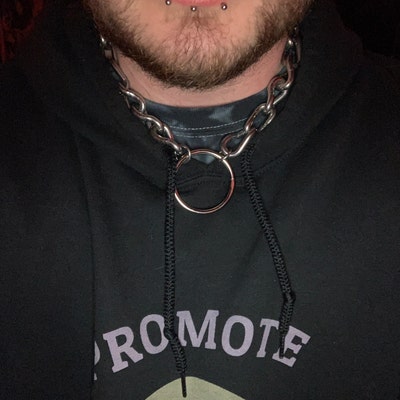 Barbed Wire O Ring Rosary Necklace Stainless Steel Gothic, Queer Fangs ...