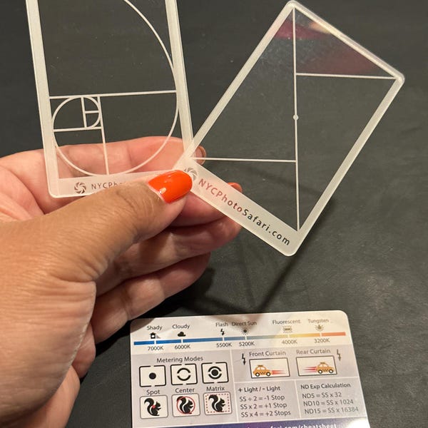 Dslr/mirrorless Photography "cheat Sheet" Credit Card Size Photo ...