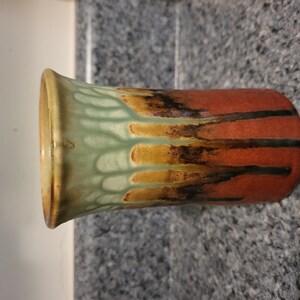 Straight Red Handmade Pottery Mug, Pottery Coffee Mugs, Ceramic Coffee ...