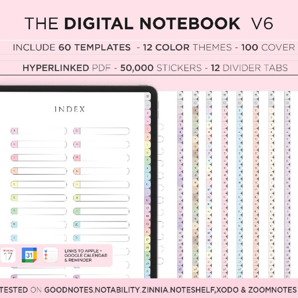 Digital Note Taking Goodnotes Notability Template College Student ...