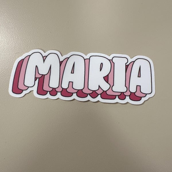 Waterproof Name Decal - Personalized Vinyl Sticker - NAME STICKER ...