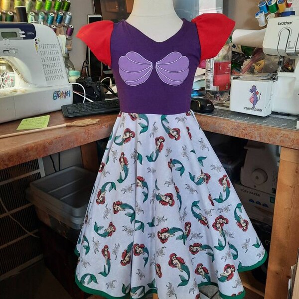 The Little Mermaid Ariel's Split Clam Shell Bodice Digital Embroidery ...