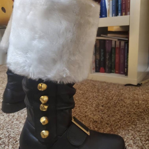 Handmade Santa Claus Boot,nubuck Leather Boots,santa Suit,chrismas ...