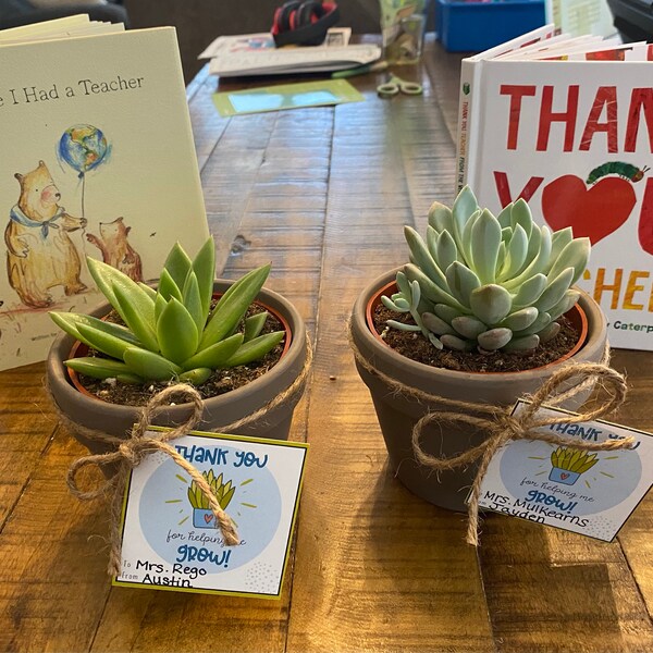 Teacher Appreciation Gift Tags Printable, Thank You for Helping Me Grow ...