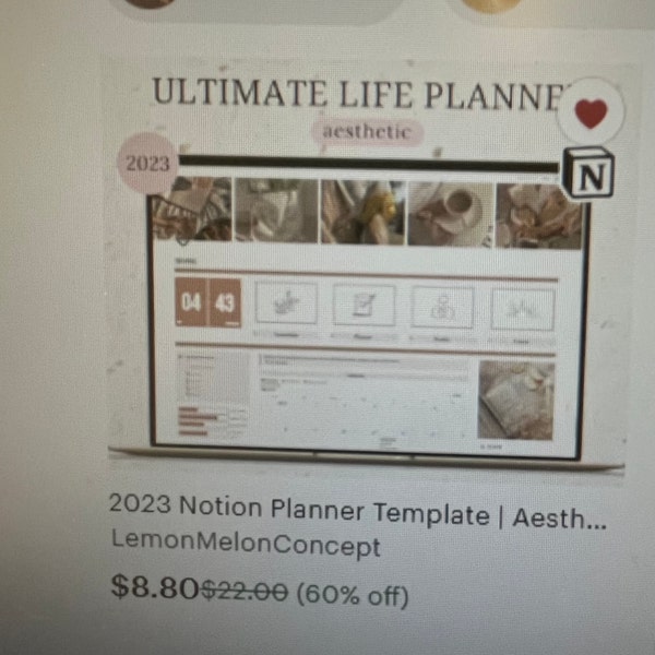 Notion Planner Template | Aesthetic Digital Planner | Editable All in ...