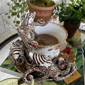 CELESTIA No.37 Octopus Tea Cup Signature Series Three Hand Sculpted ...