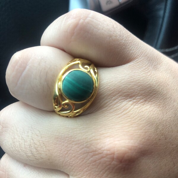Signet Ring, Horseshoe Signet Ring, Dainty Ring, Lucky Horse Shoe Brass ...