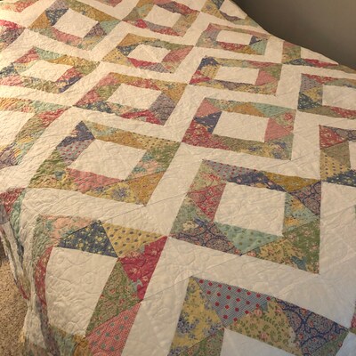 PDF Quilt Pattern // Diamond Rings - Etsy