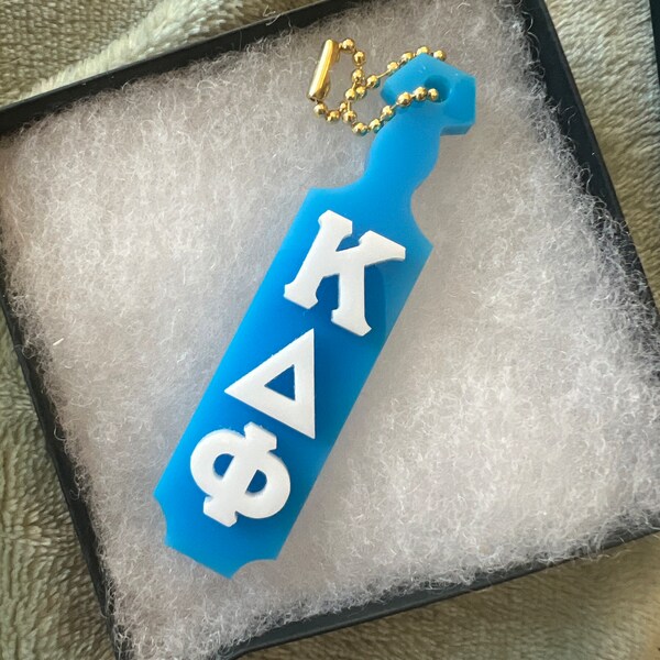 Personalized Clear Acrylic Greek Paddle Keychain 3 Inch Greek Gift ...