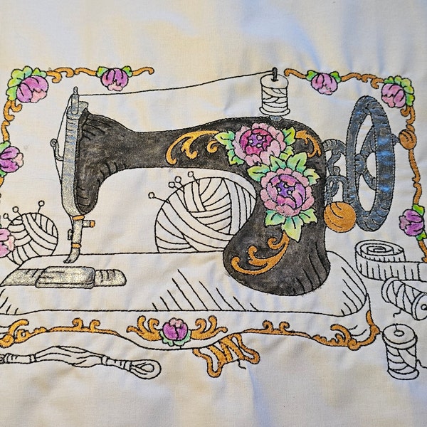 Vintage Sewing Machine Embroidery Machine Design File Digital Download ...