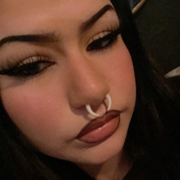 2 PCS Acrylic Crescent Septum Pincher/ear Gauges Tapers/tapered Buffalo ...