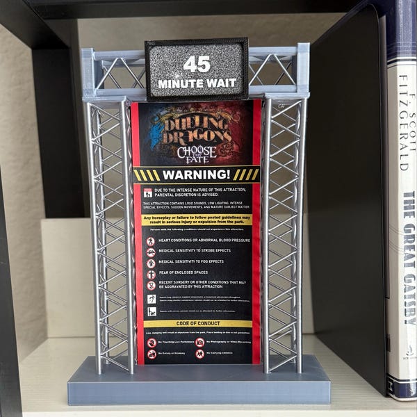 Haunted House Entrance Portal & Wait Time Sign Inspired by HHN ...