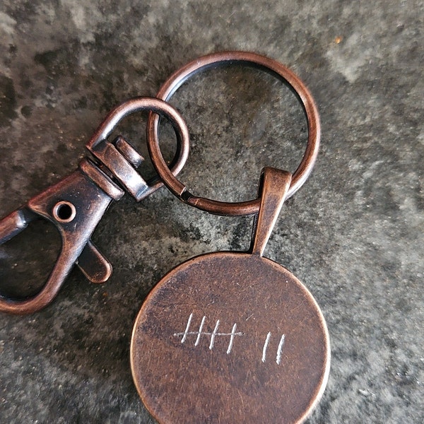 Copper Keyring Personalized Copper Anniversary Gifts, Keychain With ...