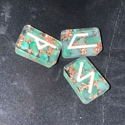 Magical Sparkle Glitter Bling Elder Futhark Viking Resin Runes - Etsy