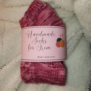 Printable Handmade Socks Wrap Labels Cotton Socks Label - Etsy