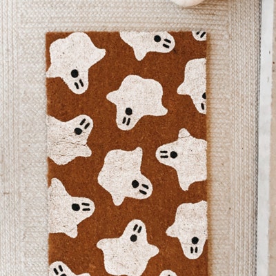 Ghost Doormat, Halloween Doormat, Cute Doormat, Halloween Decor, Front ...