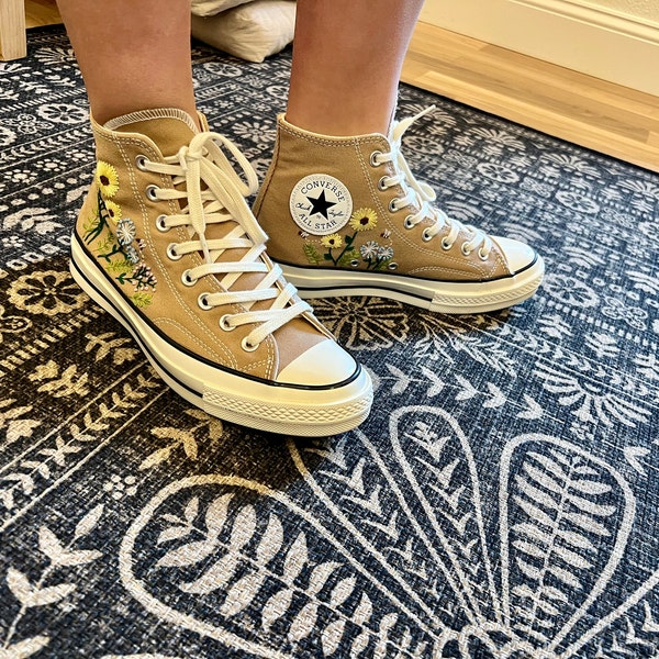 Custom Converse Embroidered Shoes Converse Chuck Taylor 1970s ...