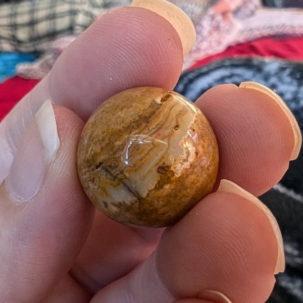 Golden Jade Tumbled Stone Golden Jade Gemstone Loose Gemstone Natural ...