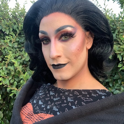 JOAN COLLINS WIG Lace Front Drag Queen Wig Dark Brown 1980s - Etsy