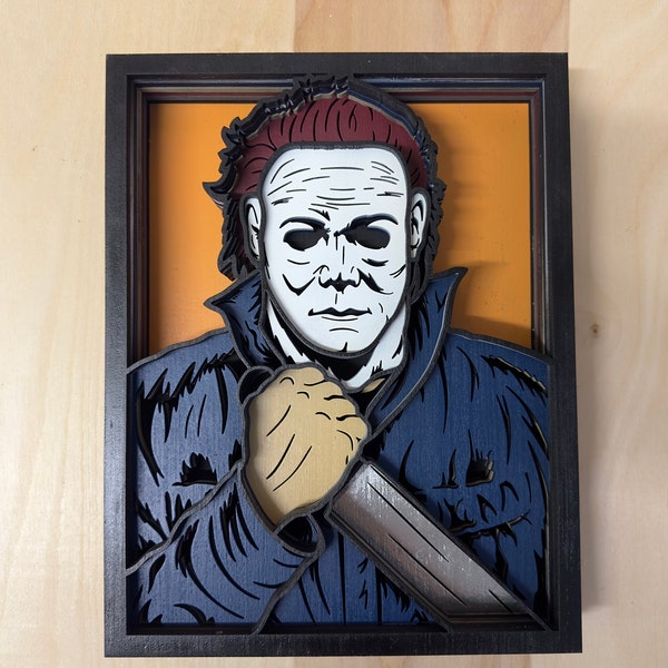 Horror V8 Layered Design for Cutting, Horror Vector File for Laser and ...