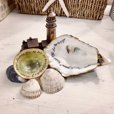 Love Life Live . Oyster Shell Calligraphy . Word Art . Beautiful ...