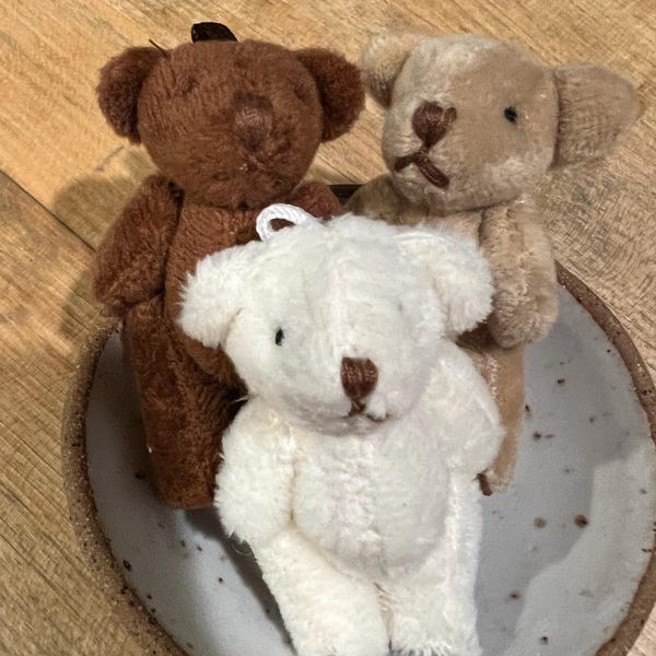 Mini Bears Miniature Bears Plush Bears Gift Wraptopper Plush Bear Gift ...