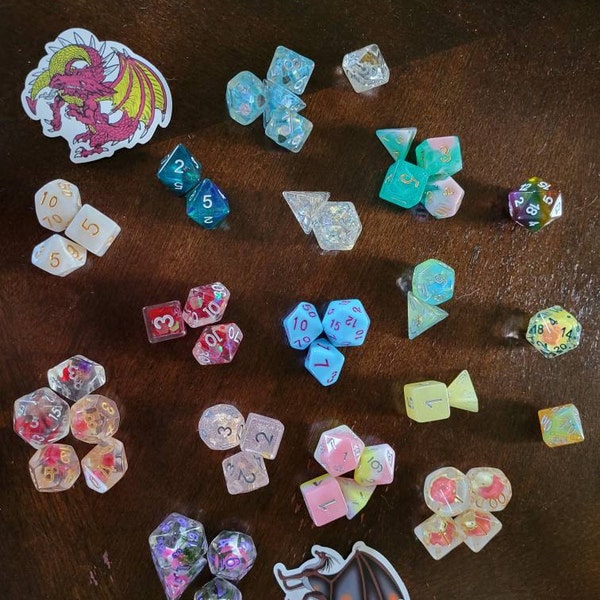 HALF Pound of DND Dice, Assorted Loose Dice, Dice by Weight, Dnd Dice ...