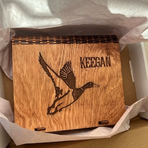 Personalized Duck Call Box Custom Duck Hunter Storage Box Goose Hunting ...