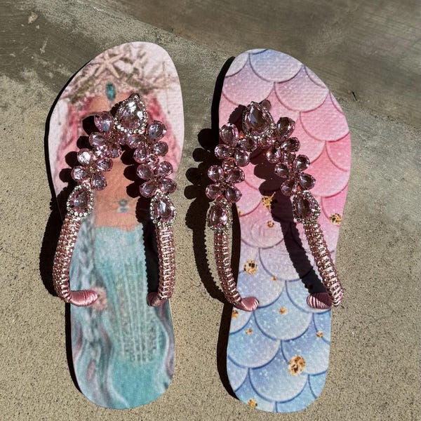 Flip Flop, Personalized Havaianas, Beach Accessories, Handmade Sandals ...