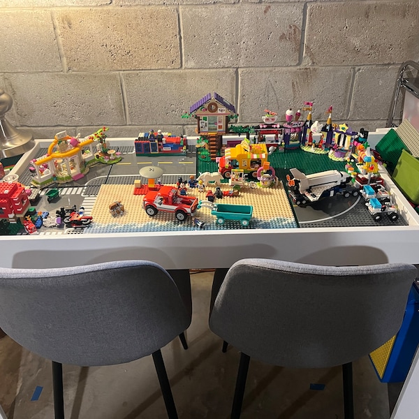 Building Bricks Table, Activity Table, Building Blocks Table, Kids ...