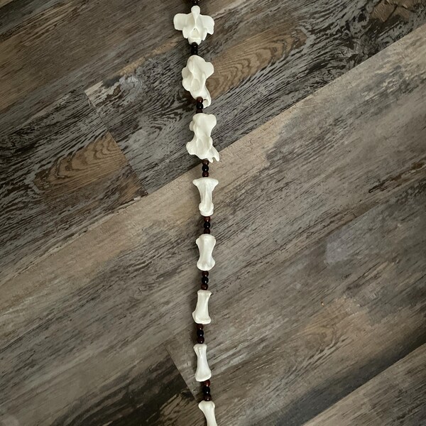 Articulated Bone Tails - Black and Gary - Bone Jewelry - Macabre ...